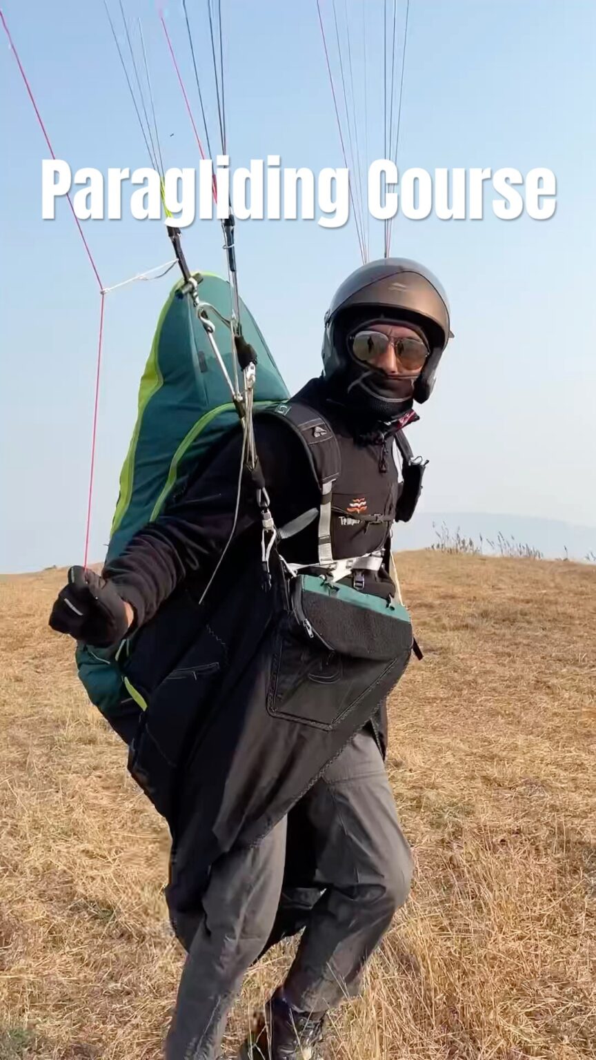 Part 1 : Paragliding season begins in Kamshet Maharashtra. Temple ...